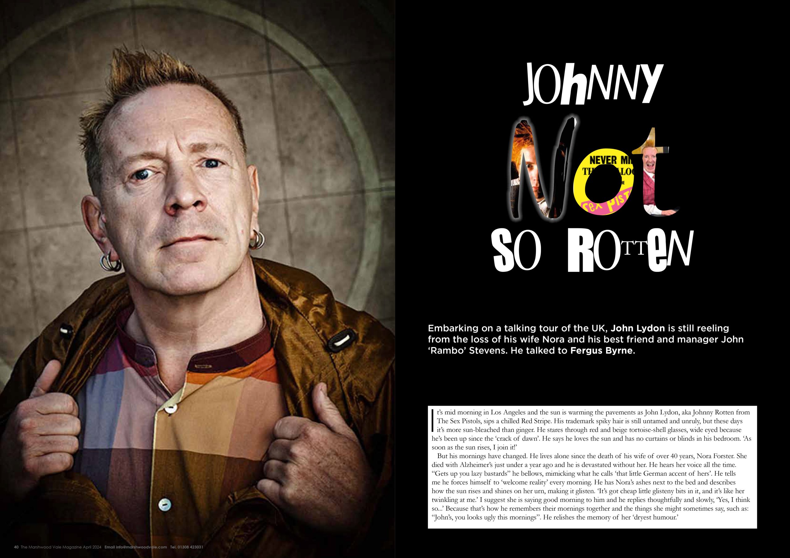 Johnny Not so Rotten » Arts, Features, Most Recent, Preview - Marshwood ...