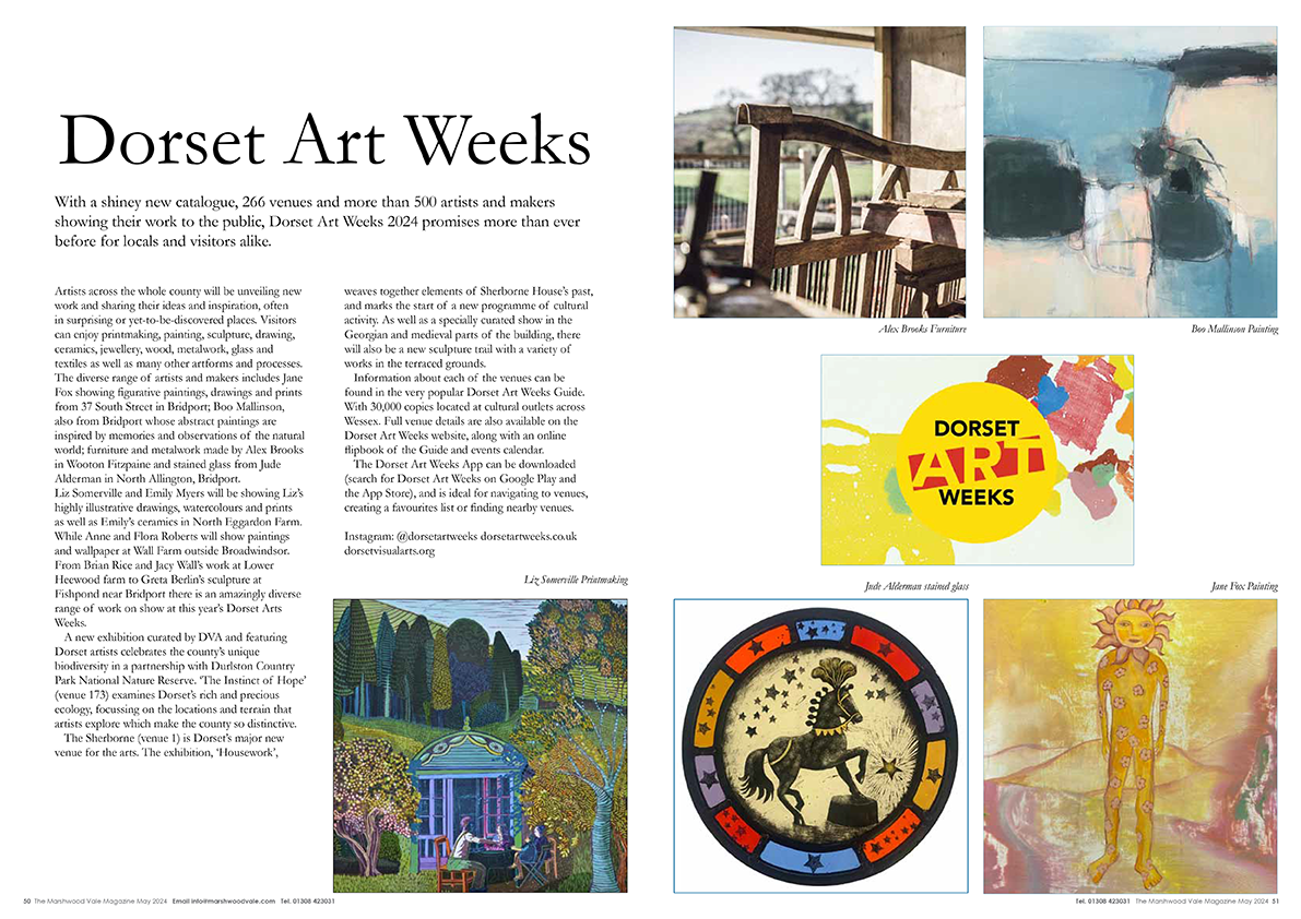 Dorset Art Weeks 2024 » Arts, Most Recent - Marshwood Vale Magazine