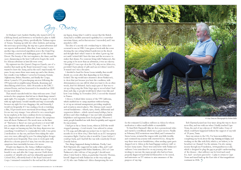 Guy Deacon - an odyssey of 18,000 miles » Most Recent, People ...